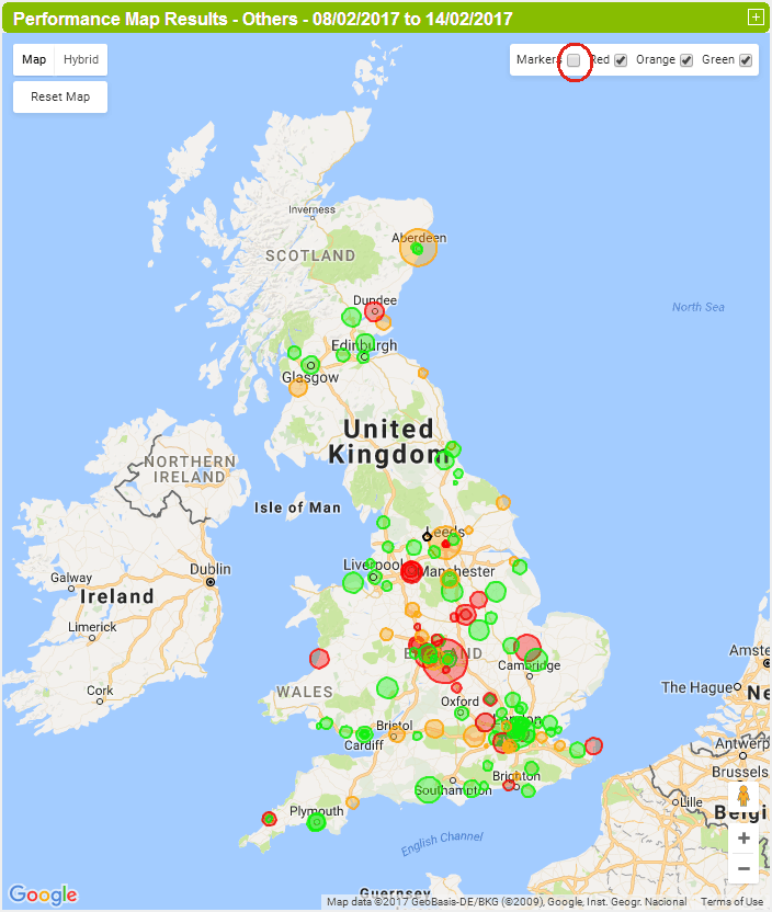 Performance Map Results